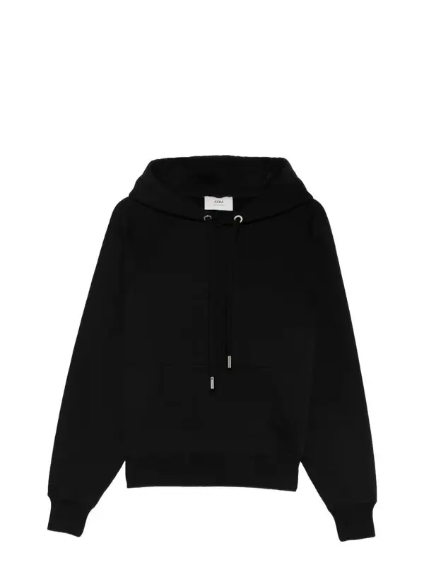 Ami Hooded Pocket Sweatshirt - Black