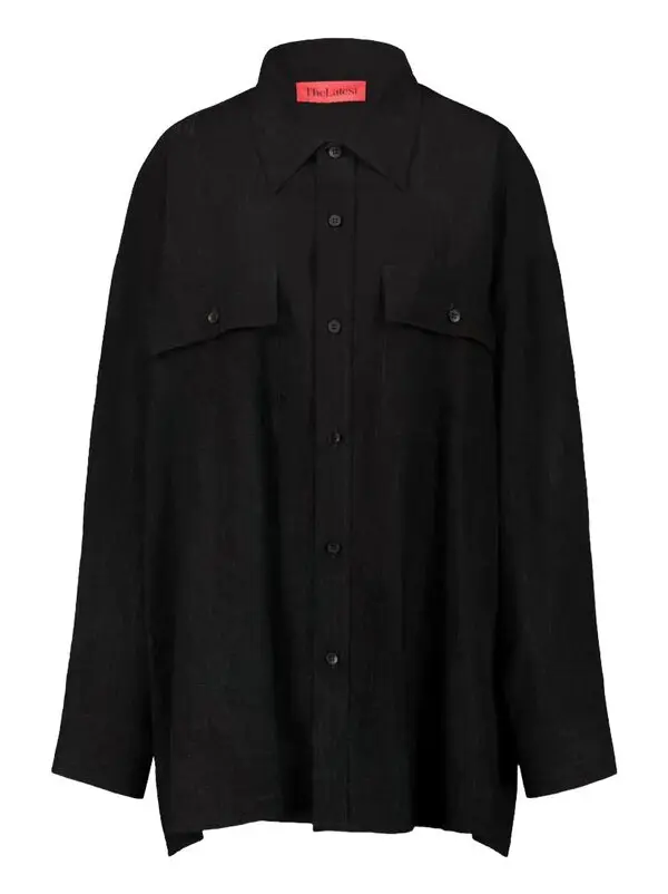 THELATEST Flap-pocket Shirt - Black