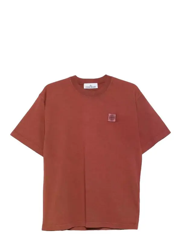 Stone Island Compass-patch T-shirt - Orange