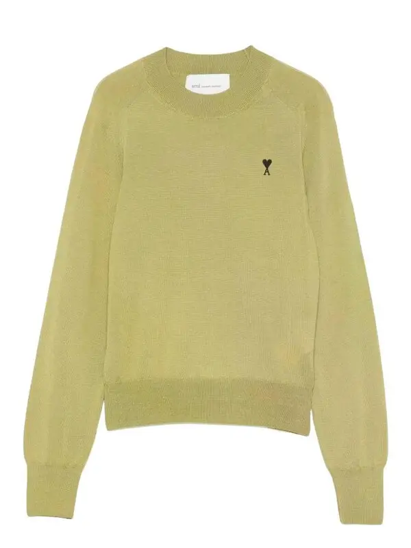 Ami Appliqué Sweater - Green