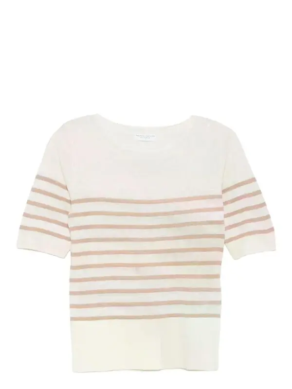Majestic Filatures Striped T-shirt - Neutrals