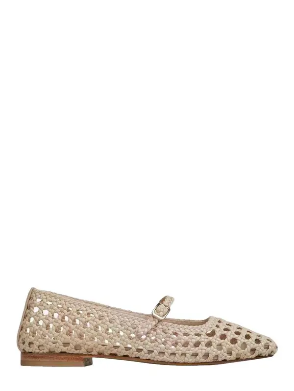 SOULIERS MARTINEZ Woven Leather Ballet Flats - Neutrals
