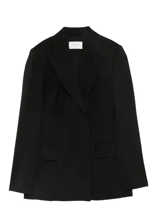 Sportmax Tailored Peak Lapel Blazer - Black