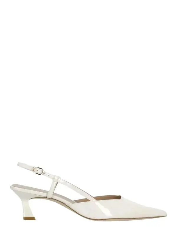 STUART WEITZMAN Vinnie 50 Slingback Pumps - White