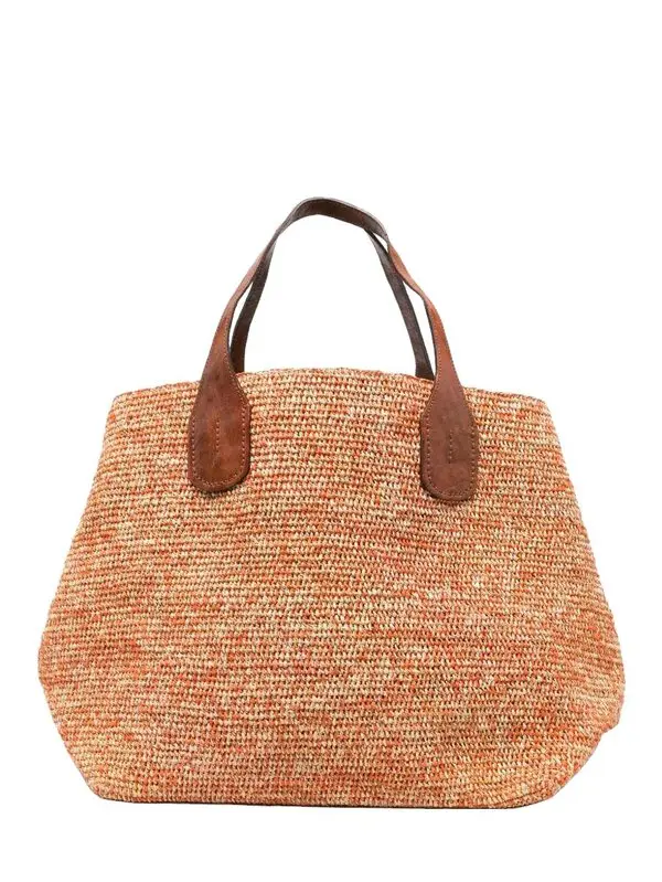 IBELIV Raffia Tote Bag - Orange