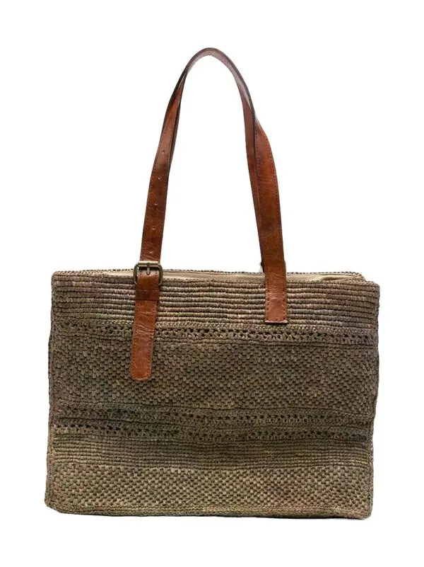 IBELIV Nomade Woven Raffia Tote - Brown