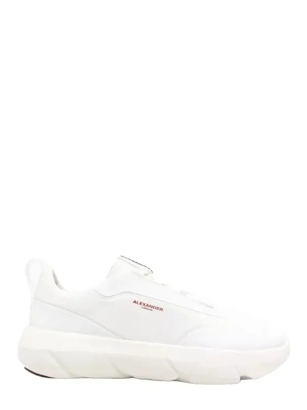 ALEXANDER SMITH Eclipse Panelled Leather Sneakers - White