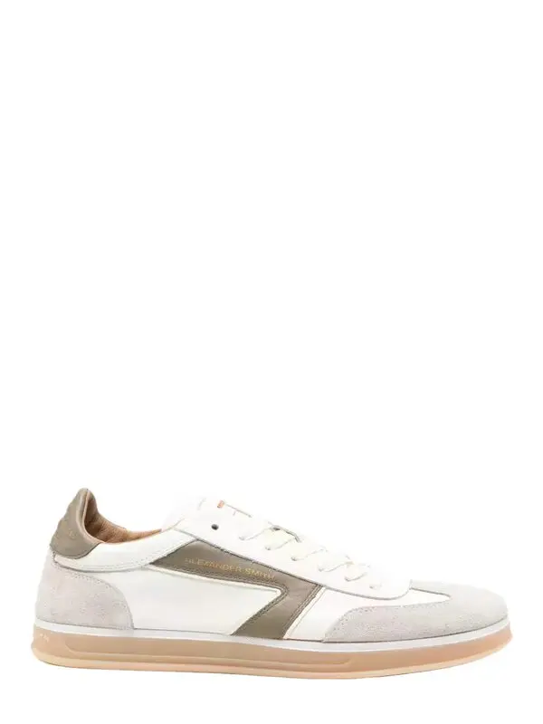 ALEXANDER SMITH Thames Panelled Leather Sneakers - Neutrals