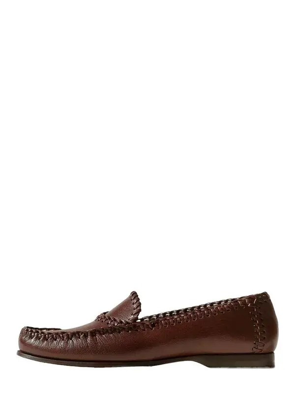 Hereu Sastre Supple Leather Loafers - Brown