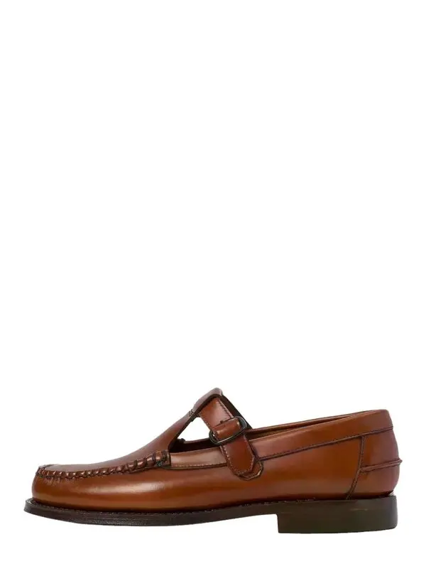 Hereu Alber T-bar Loafers - Brown