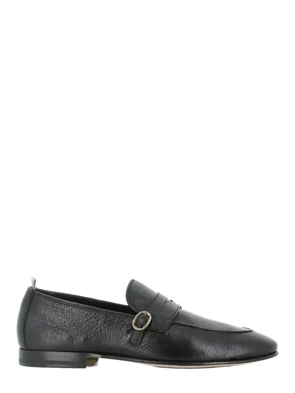 Officine Creative Leather Monk Shoes - Black