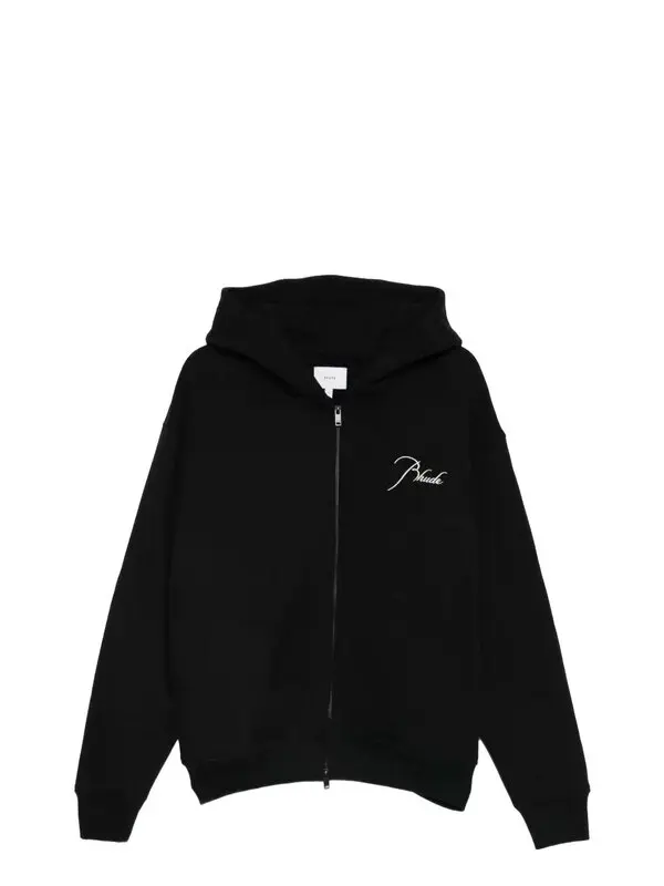 Rhude Signature Zip Hoodie - Black