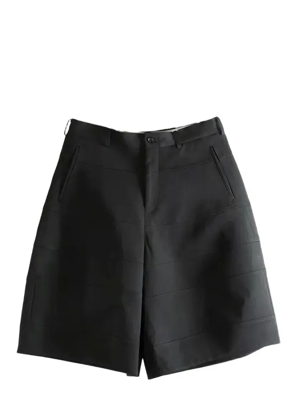 Comme Des Garçons Panelled Shorts - Black
