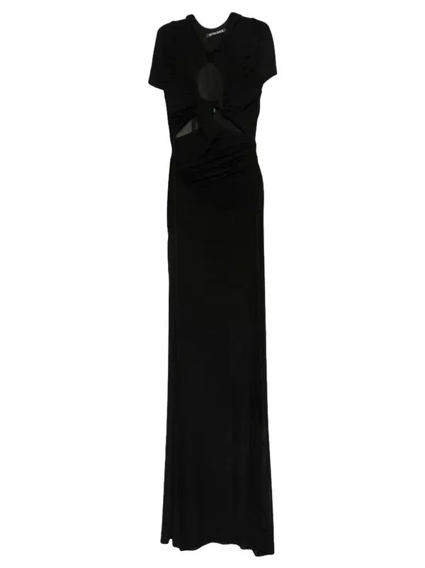 Ottolinger Tie-detailed Maxi Dress - Black