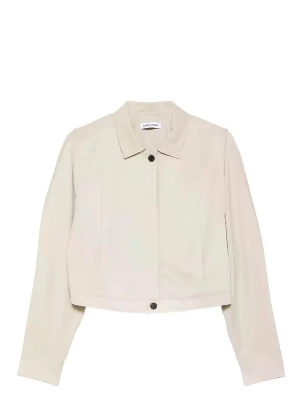 LOW CLASSIC Buttoned Jacket - Neutrals
