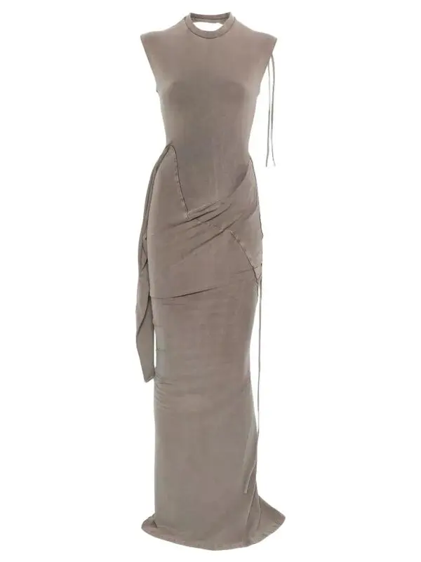 Ottolinger Draped Tie Maxi Dress - Grey