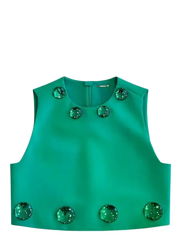 Alexis Embellished Top - Green