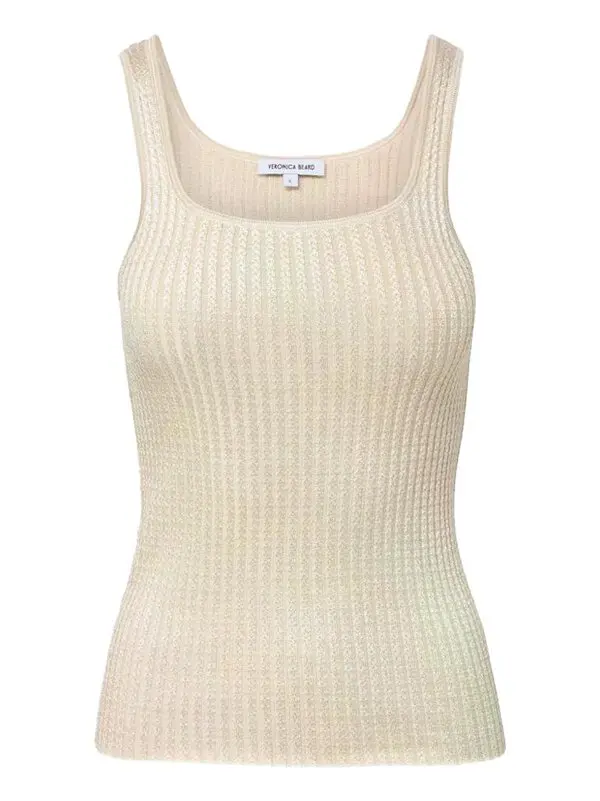 Veronica Beard Sandra Knit Tank Top - Neutrals