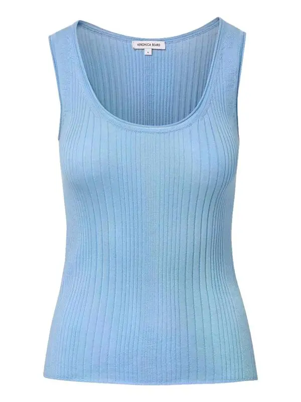 Veronica Beard Knit Tank Top - Blue