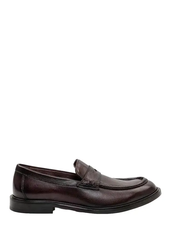 STURLINI FIRENZE Round-toe Penny Loafers - Brown