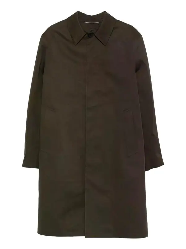 Saint Laurent Side-pocket Coat - Green