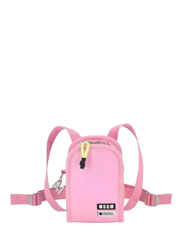 MSGM Backpack With Shoulder Straps - Pink