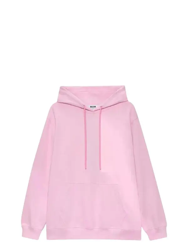 MSGM Logo-print Hoodie - Pink