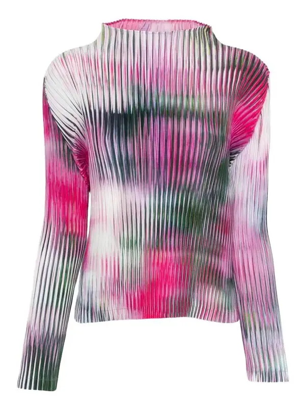 Issey Miyake Obscure Pleats Top - Pink