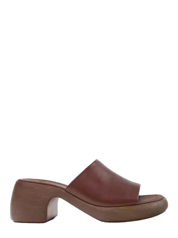 Camper Thelma Leather Sandals - Brown