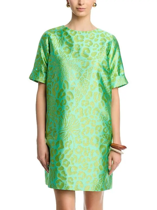 Caroline Rose Talia Dress - Jade/gold