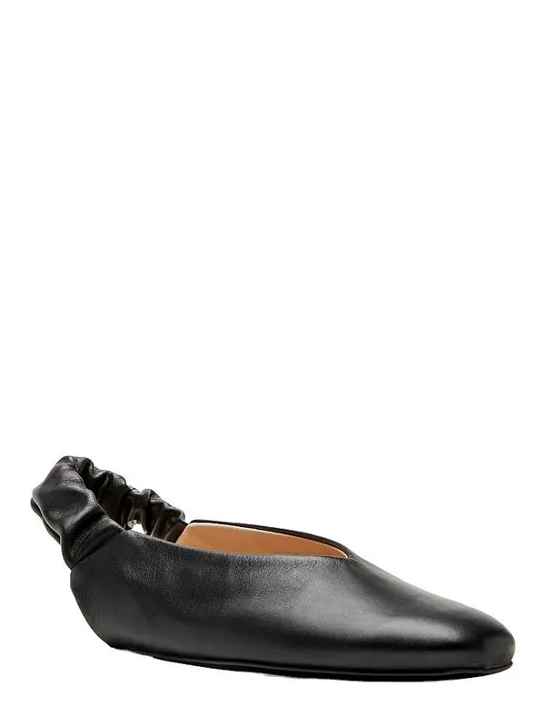 La Canadienne Glenn Leather Slingback Flats - Black