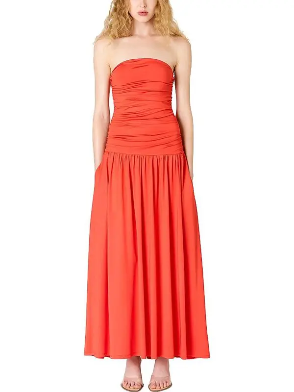 NIA Santal Dress - Coral