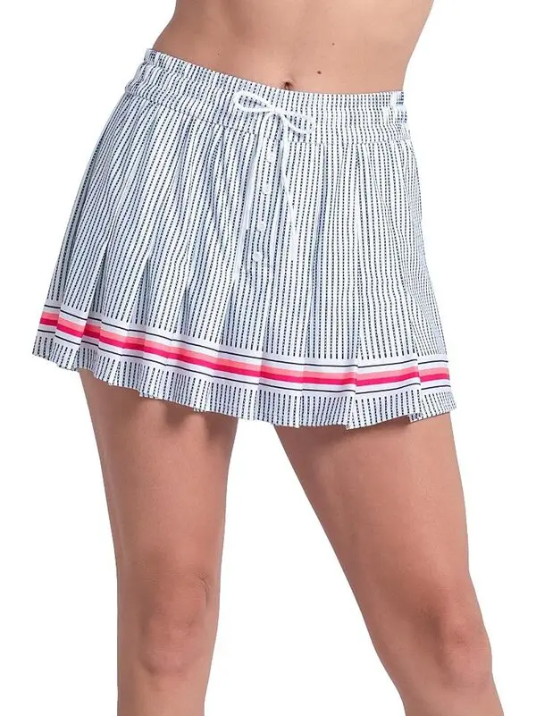 Lucky In Love Striped Performance Skirt - Multi