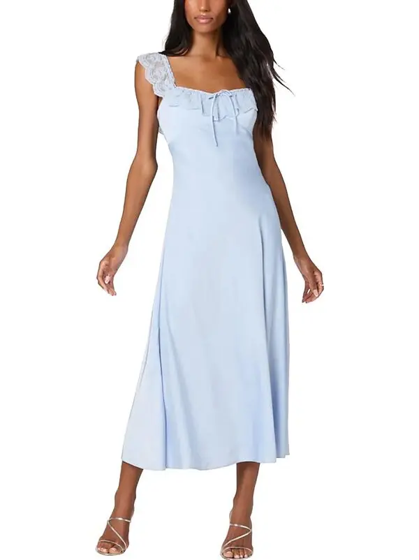 Astr The Label Makiya Dress - Blue