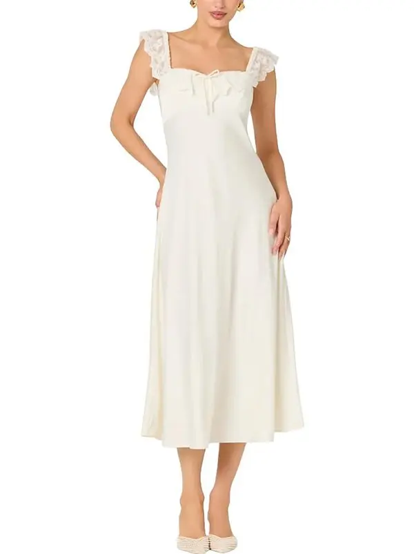 Astr The Label Makiya Dress - Cream