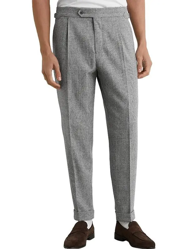 REISS Tapered Fit Pants - Grey