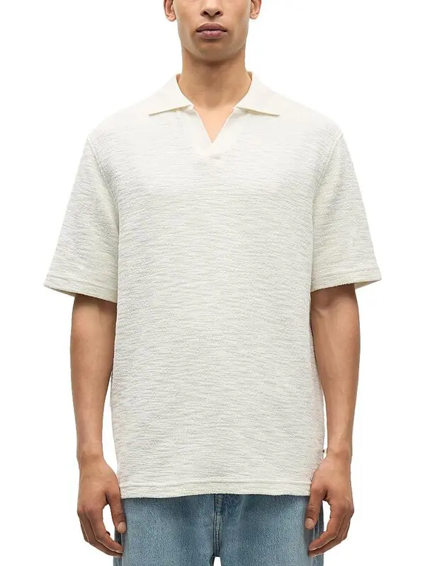 SAMSØE SAMSØE Samac V-neck Sweater Polo - Clear Cream