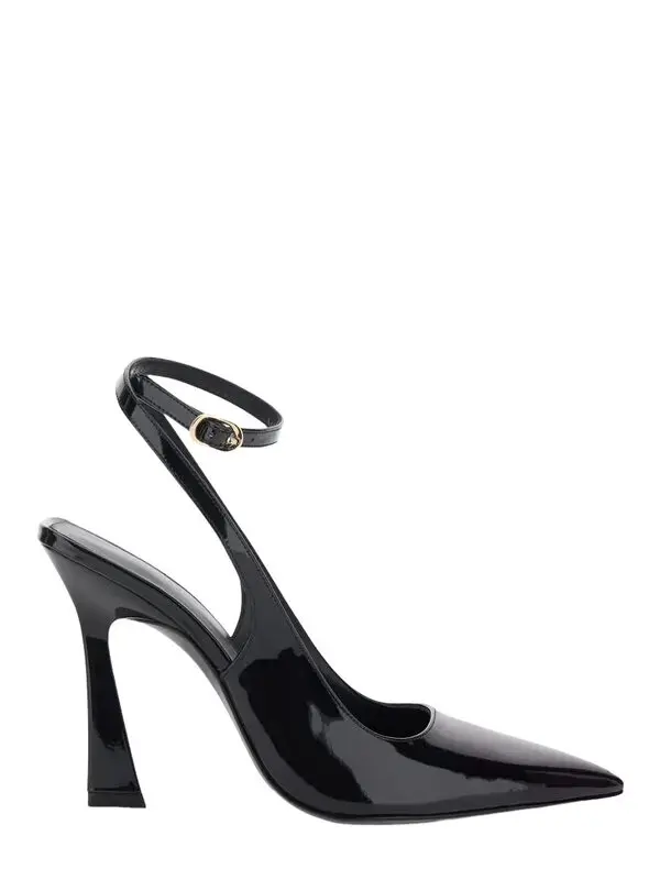 STUART WEITZMAN Ankle Strap Pointed Pumps - Black
