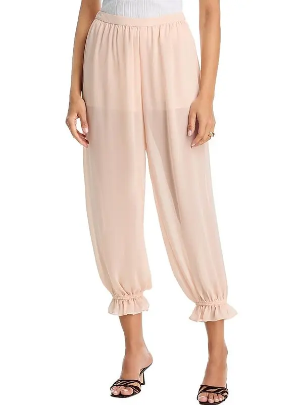 WAYF Jasmine Balloon Pants - Peach