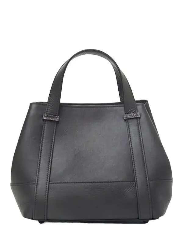 Peserico Leather Tote Bag - Brown