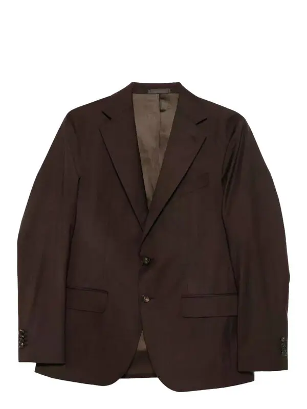 Caruso Button Jacket - Brown