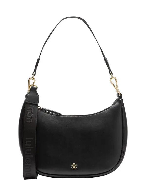 Lululemon City Essentials Small Shoulder Bag 3l - Black/gold