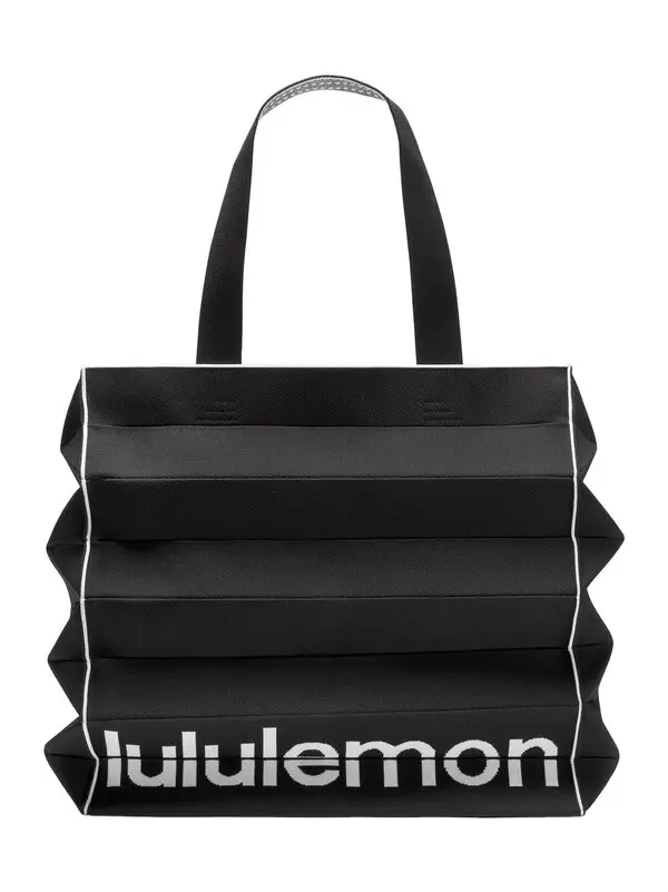 Lululemon Fold It Hold It Tote Bag - Black/white
