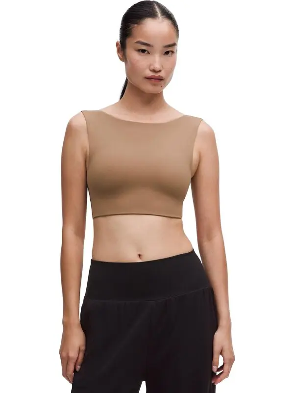 Lululemon Bend This Boat And Scoop Bra - Sand
