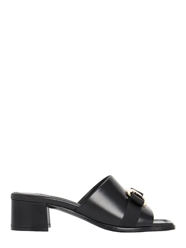 FERRAGAMO Vara 40cm Mule - Black