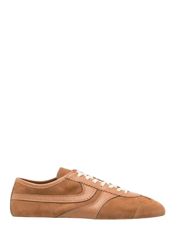 Dries Van Noten Leather Sneakers - Tan