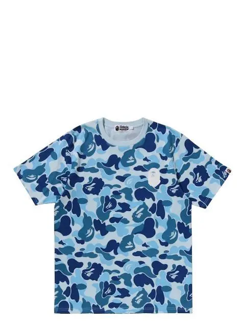 A BATHING APE Abc Camo Asnka Tee Shirt - Blue