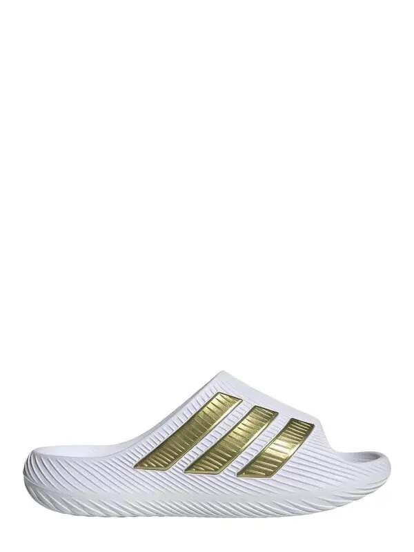 Adidas Purechill Slides - Cloud White/gold Metallic