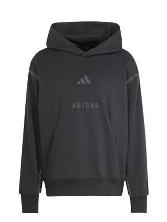 Adidas Fleece Graphic Hoodie - Black