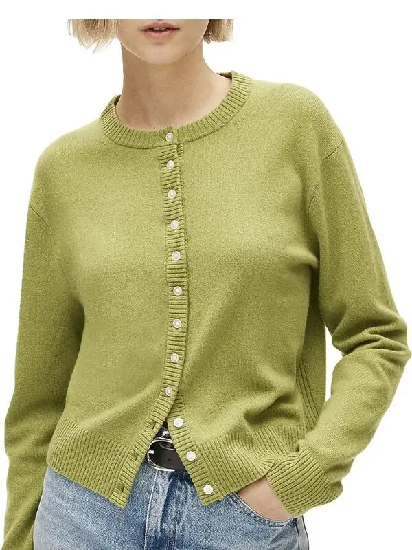J. Crew Perfect Cashmere Cardigan - August Peridot